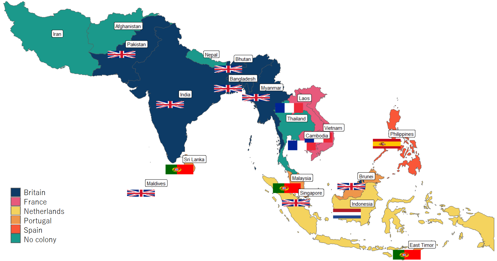 Add rectangular flags to maps in R – R Functions and Packages for ...